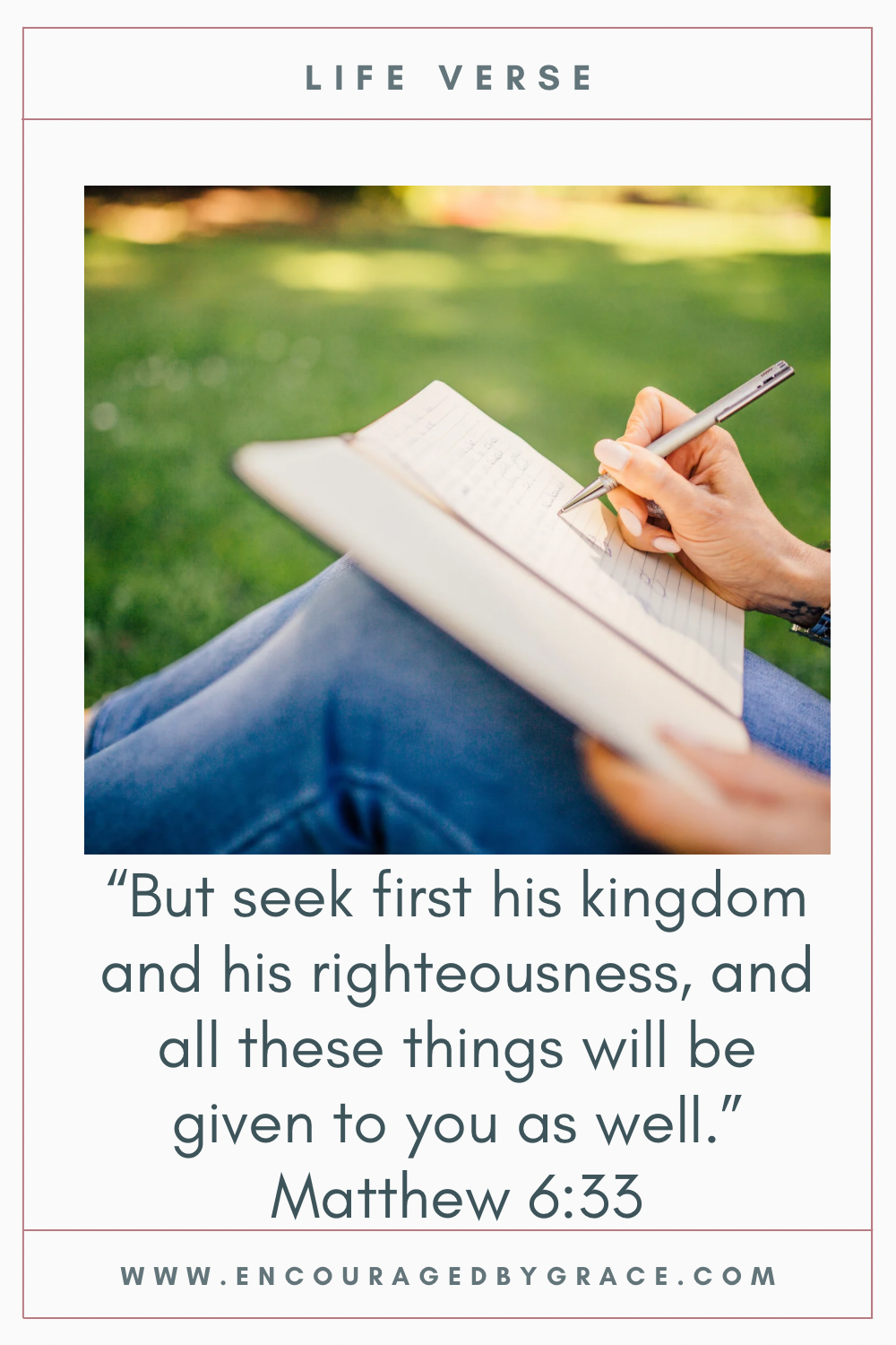 Choosing A Life Verse – Encouraged by Grace